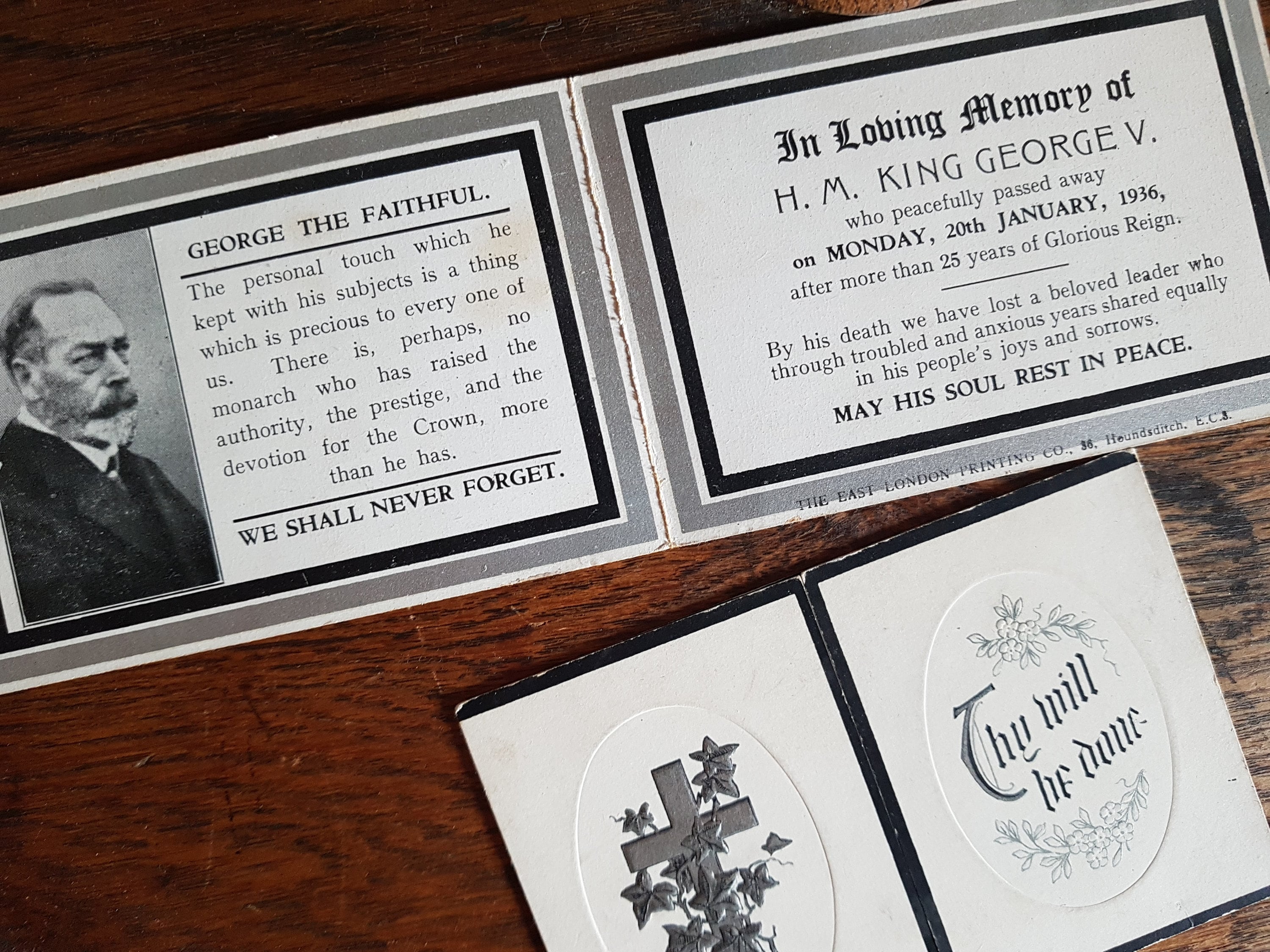 Set of Two Antique Funeral Remembrance in Memoriam Cards King - Etsy UK