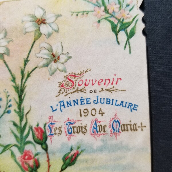 French Prayer Card - Etsy