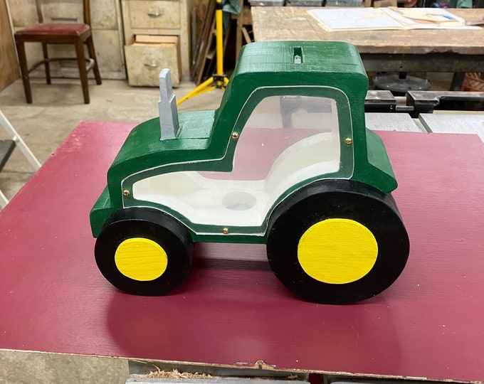 Tractor Piggy Bank - Etsy