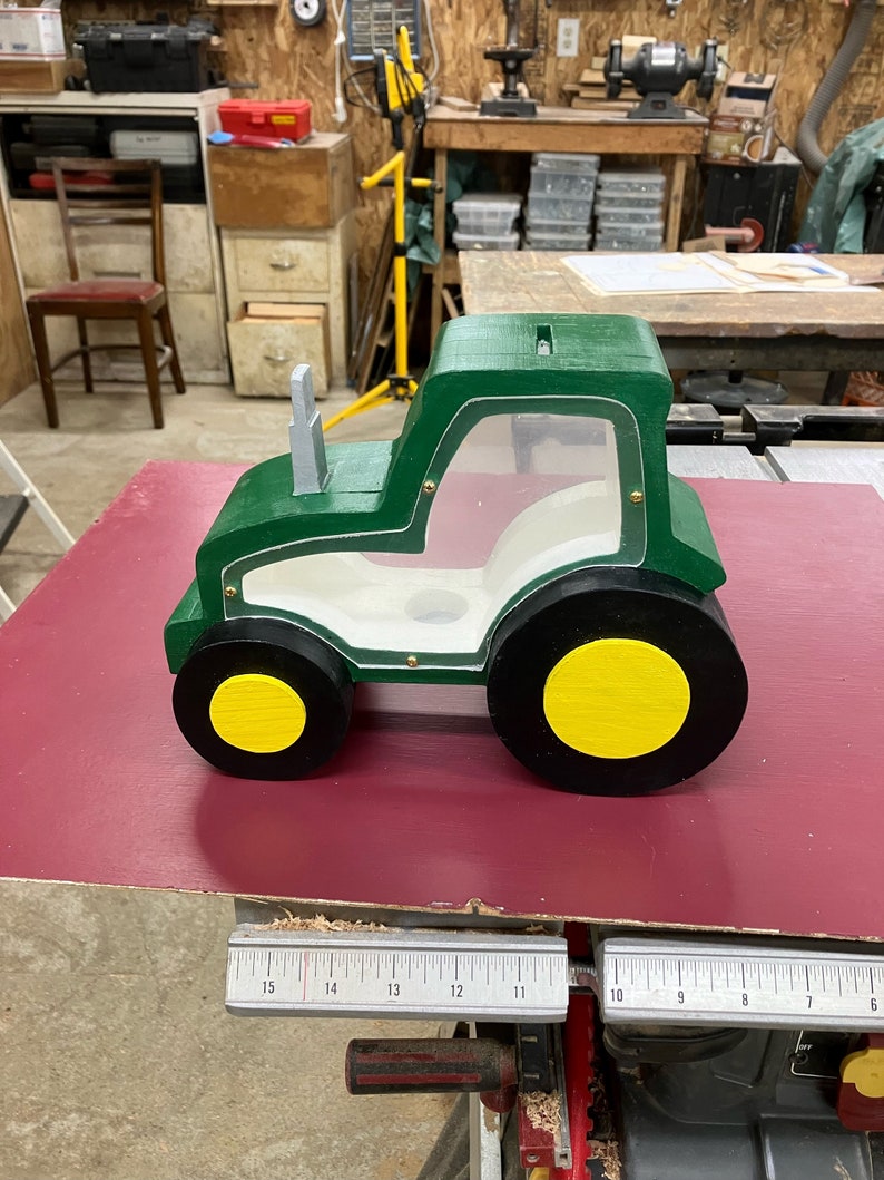 Tractor Piggy Bank - Etsy