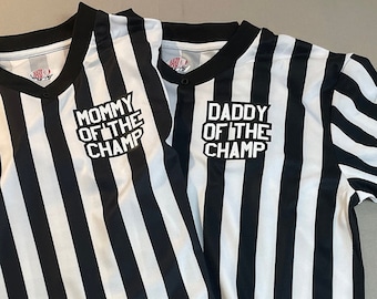 Custom Referee Jersey for Officials V-neck Black & White Stripes ...