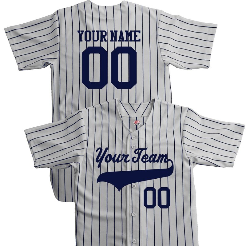 Pinstripe Baseball Uniform - Etsy
