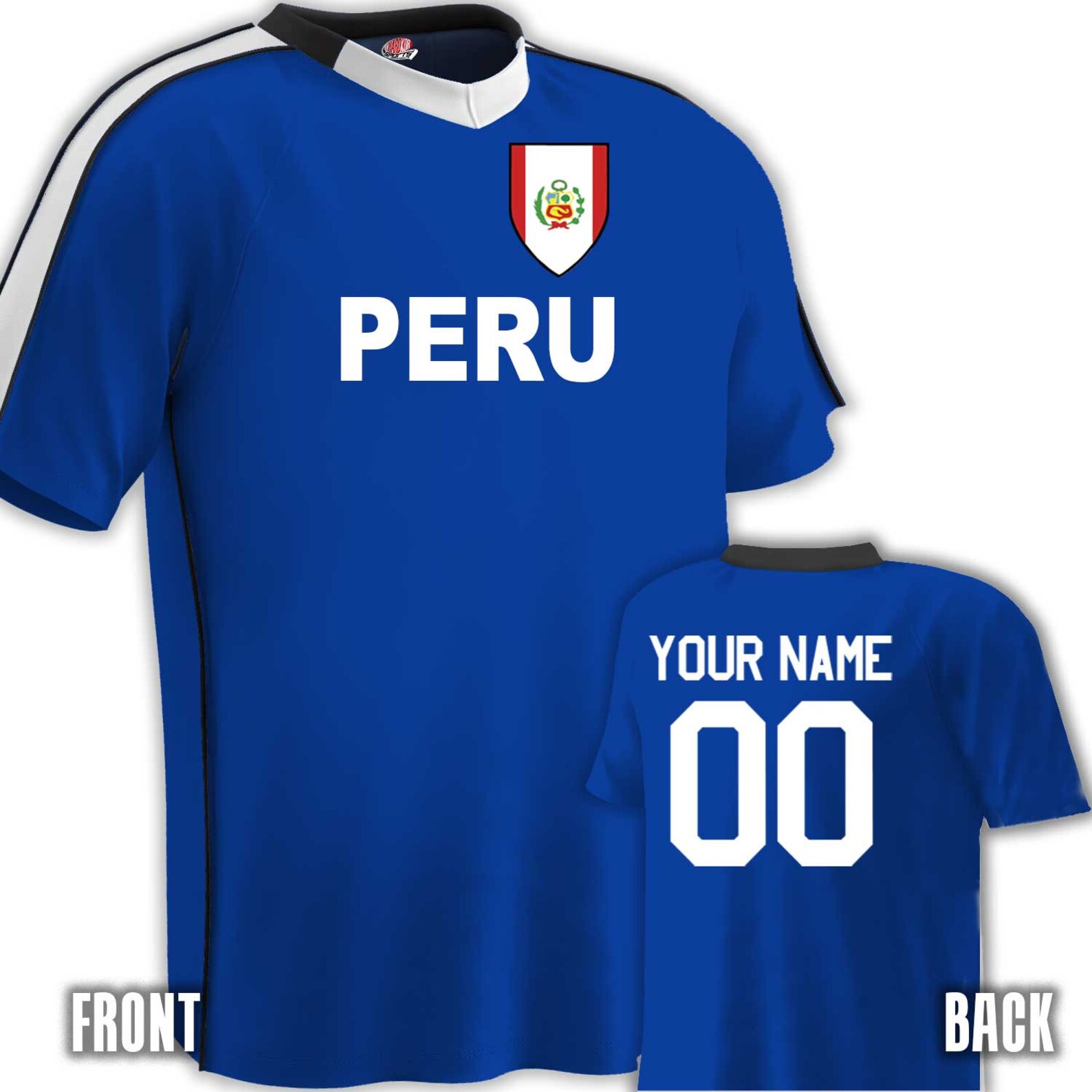 Custom Peru Soccer Jersey With Peruvian Flag Shield Design | Etsy