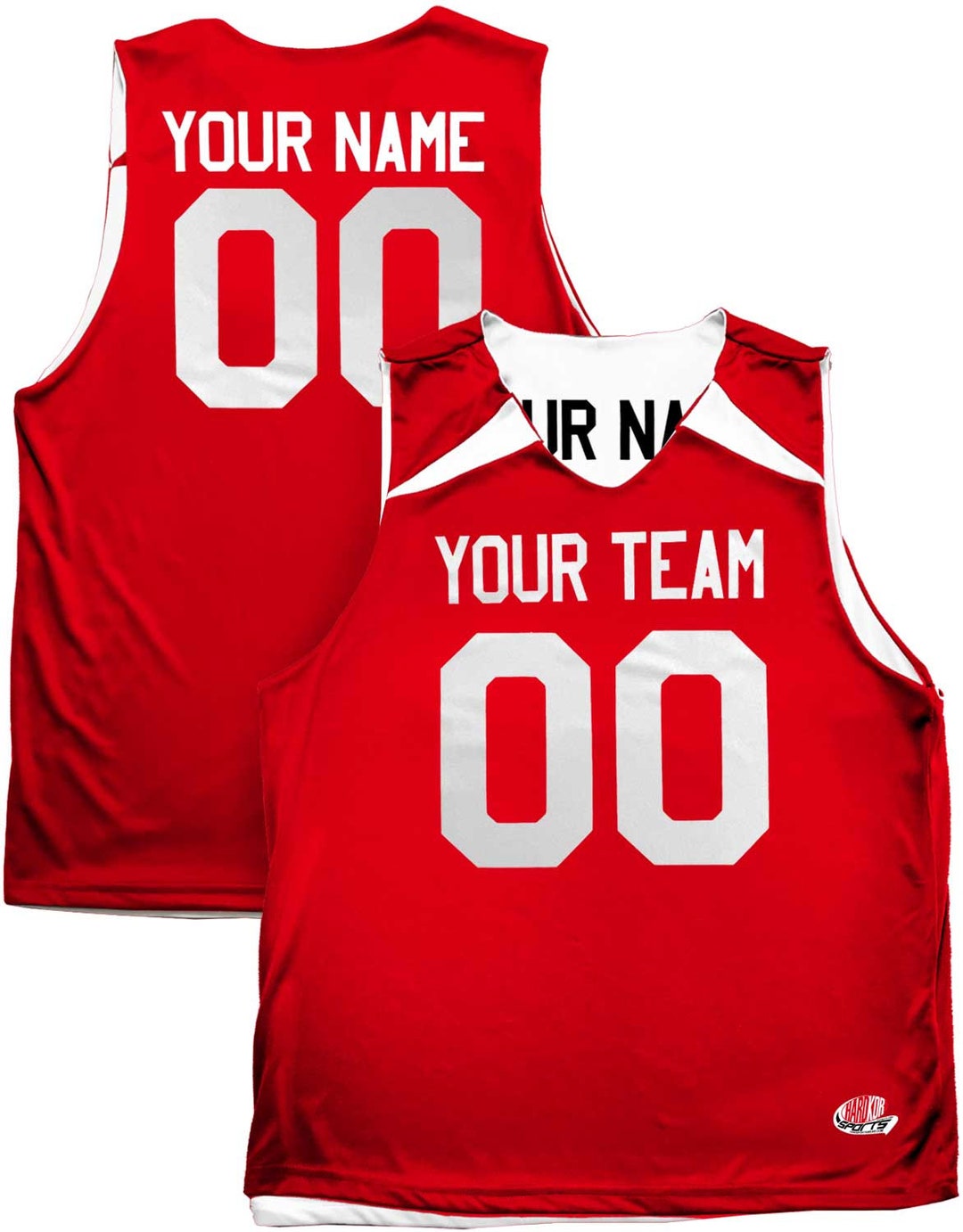 Red White and Blue Reversible Custom Basketball Uniform | Lightweight ...