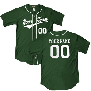 Slanted Triangle Logo 6 Button Baseball Team Jersey With Piping ...