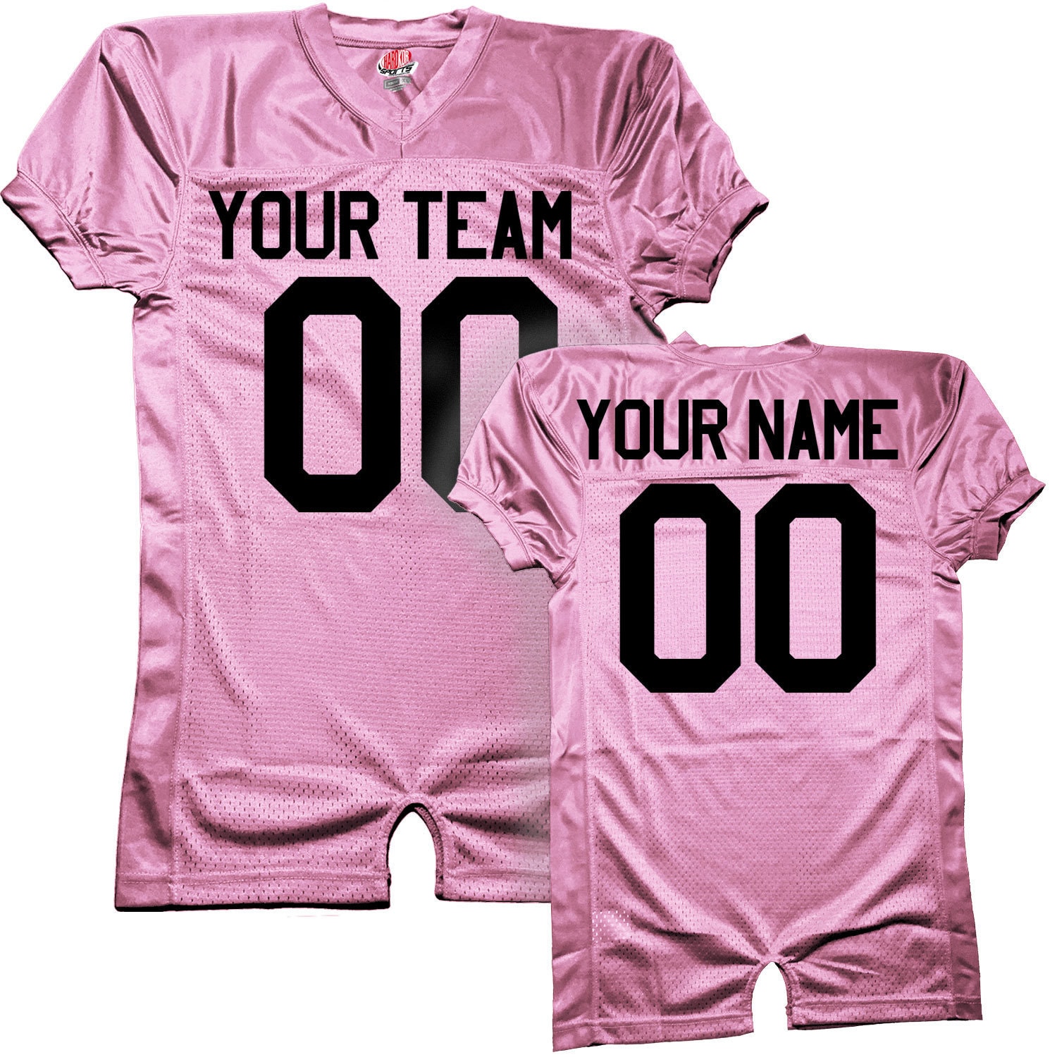 Custom Pro Football Jersey, Cardinal, Kelly, Pink, Gold, Light Blue ...