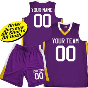 Custom Basketball Jersey | Add Matching Shorts for a Uniform | V-neck 2 ...
