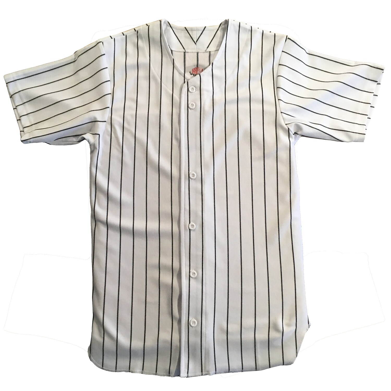Custom Pinstriped Baseball Jersey Full Button Down White - Etsy