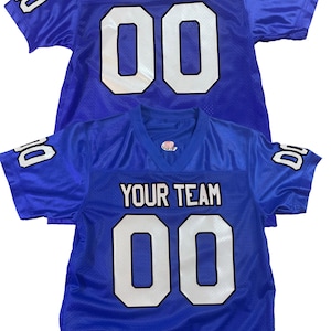 Royal Blue Custom Football Jersey, Any Personalized Name, Number, Add ...