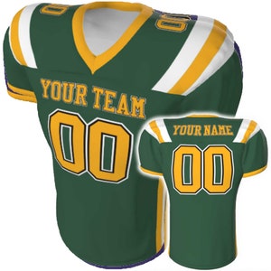 Economy Fitted Tackle Football Jersey Customized Team Names, Numbers ...
