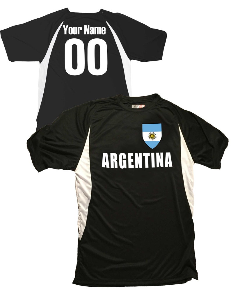 Argentina Soccer Jersey Argentinian Flag Shield Design - Etsy