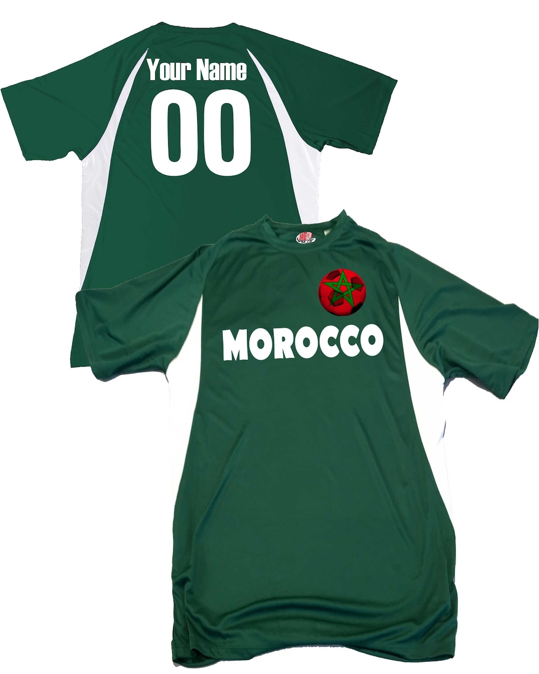 Morocco Soccer Jersey, Moroccan Flag Soccer Ball Design, Customized ...