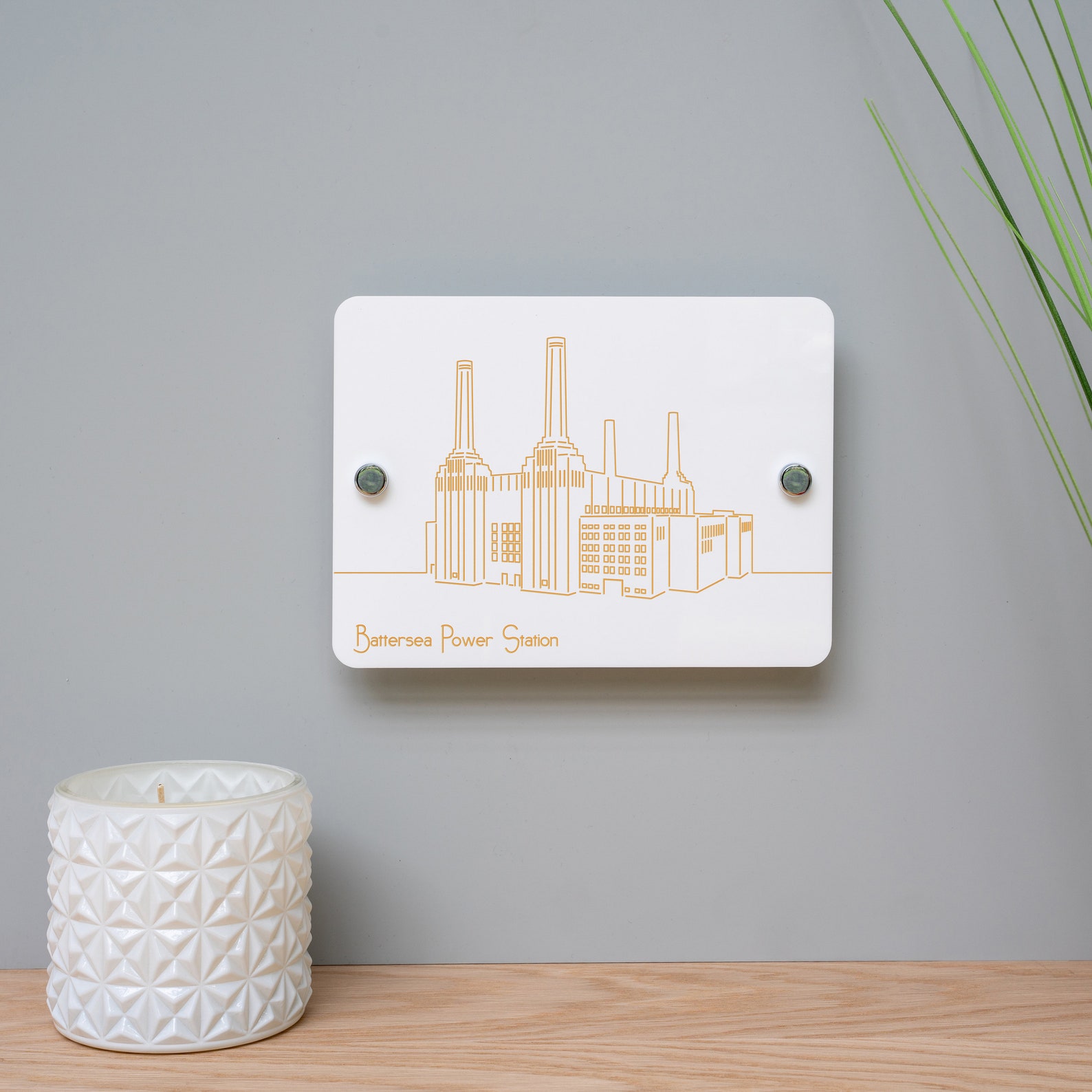 Battersea Power Station Wall Plaque - Etsy
