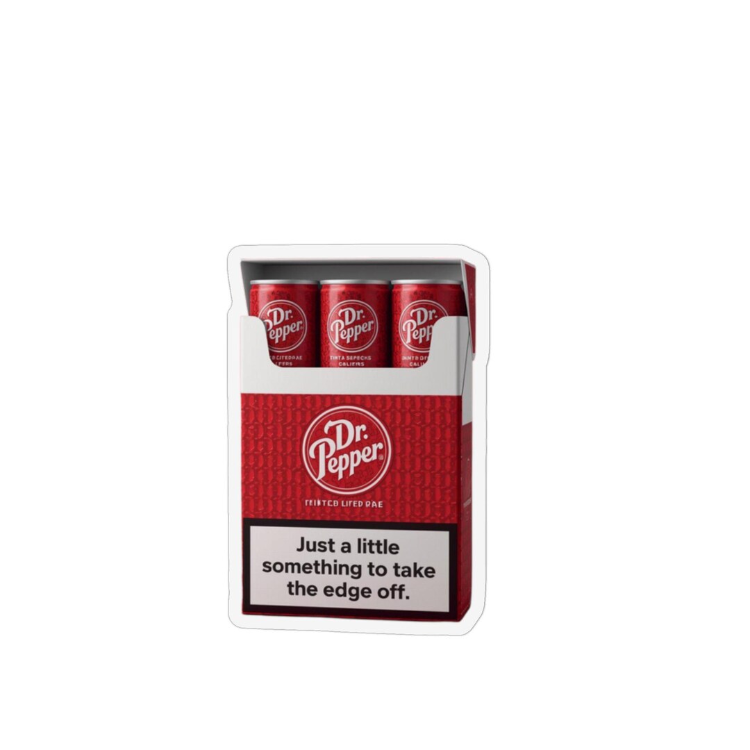 Dr Pepper Cigarette Pack Magnet | Custom Shape Magnets, Soda Can Design ...