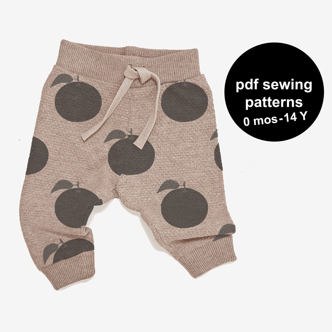 Baby Pants Sewing Pattern for Kids From 0 Months to 14 Years. Download ...