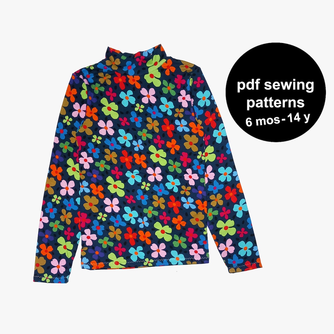 Kids Shirt Sewing Pattern From 6 Months to 14 Years. Get This Baby ...