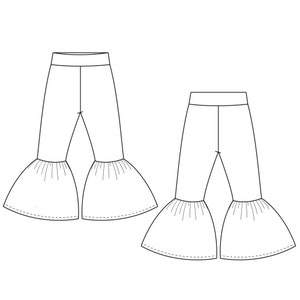 Bell-bottom Pants Sewing Patterns for Babies & Kids up to 14 Years ...