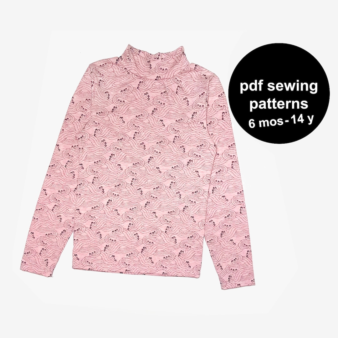 Baby Long Sleeve Sewing Pattern for Kids From 6 Months 14 Years. Get ...