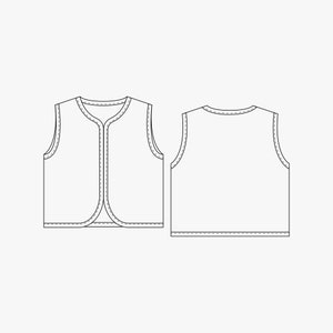 Baby Vest Sewing Pattern to Complete a Birthday Outfit. Sew Vests for ...