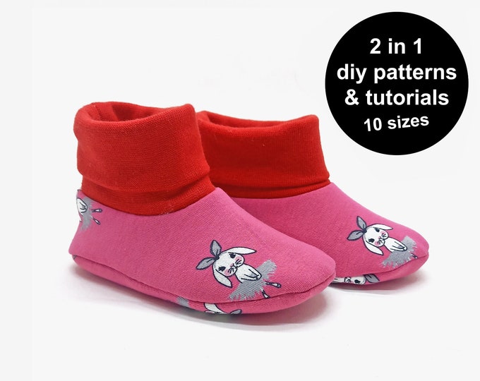 Boots PDF / Baby Booties Sewing Pattern - Etsy Canada