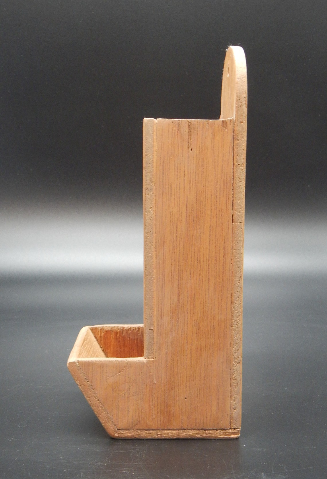 VINTAGE MATCH HOLDER Wood With Fruit Decal so Cute Kitsch Kitchen ...