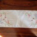 SWAN & LILY Vintage Embroidered Dresser Scarf Butterfly Cattails Water ...