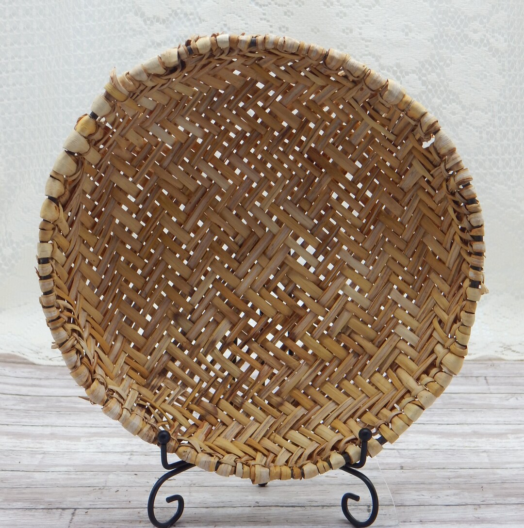 HOPI SIFTER BASKET Vintage Native American Southwest U.S. Yucca Indian ...