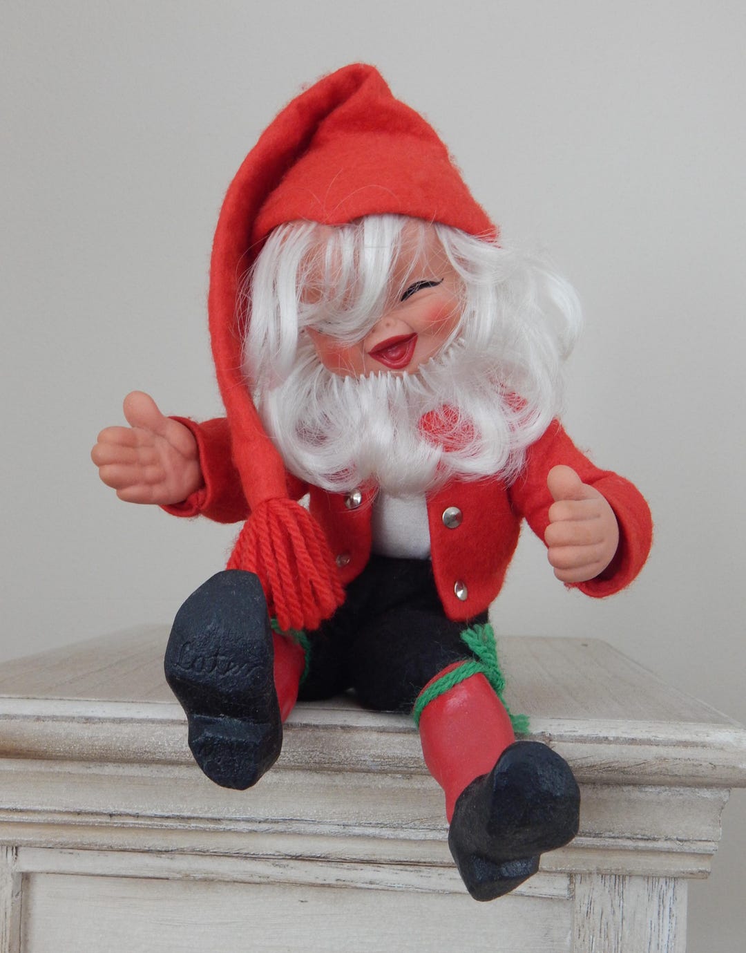 ARNE HASLE DOLL Vintage Norwegian Boy Child Nisse Troll Gnome Tomte Collectible Latex Art Doll ...