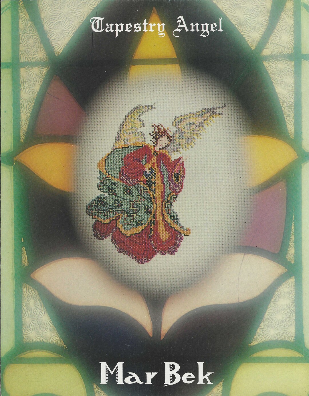 TAPESTRY ANGEL Vintage 1979 Counted Cross Stitch Leaflet Chart Pattern ...