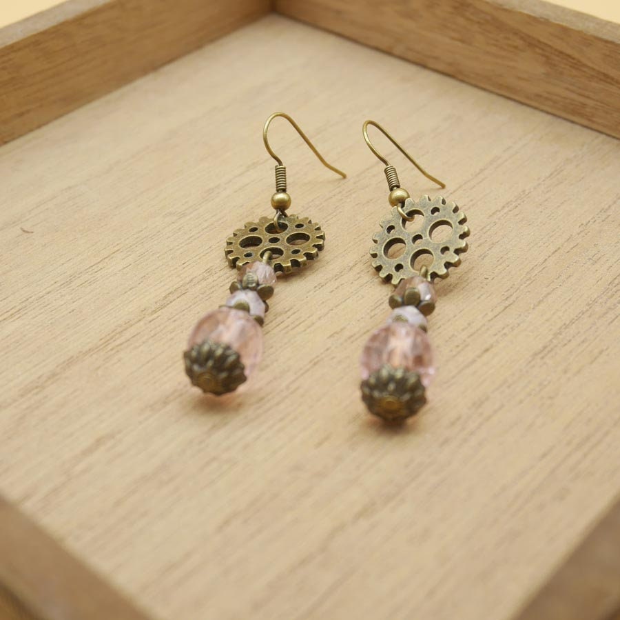 Cogs Steampunk Earrings - Etsy