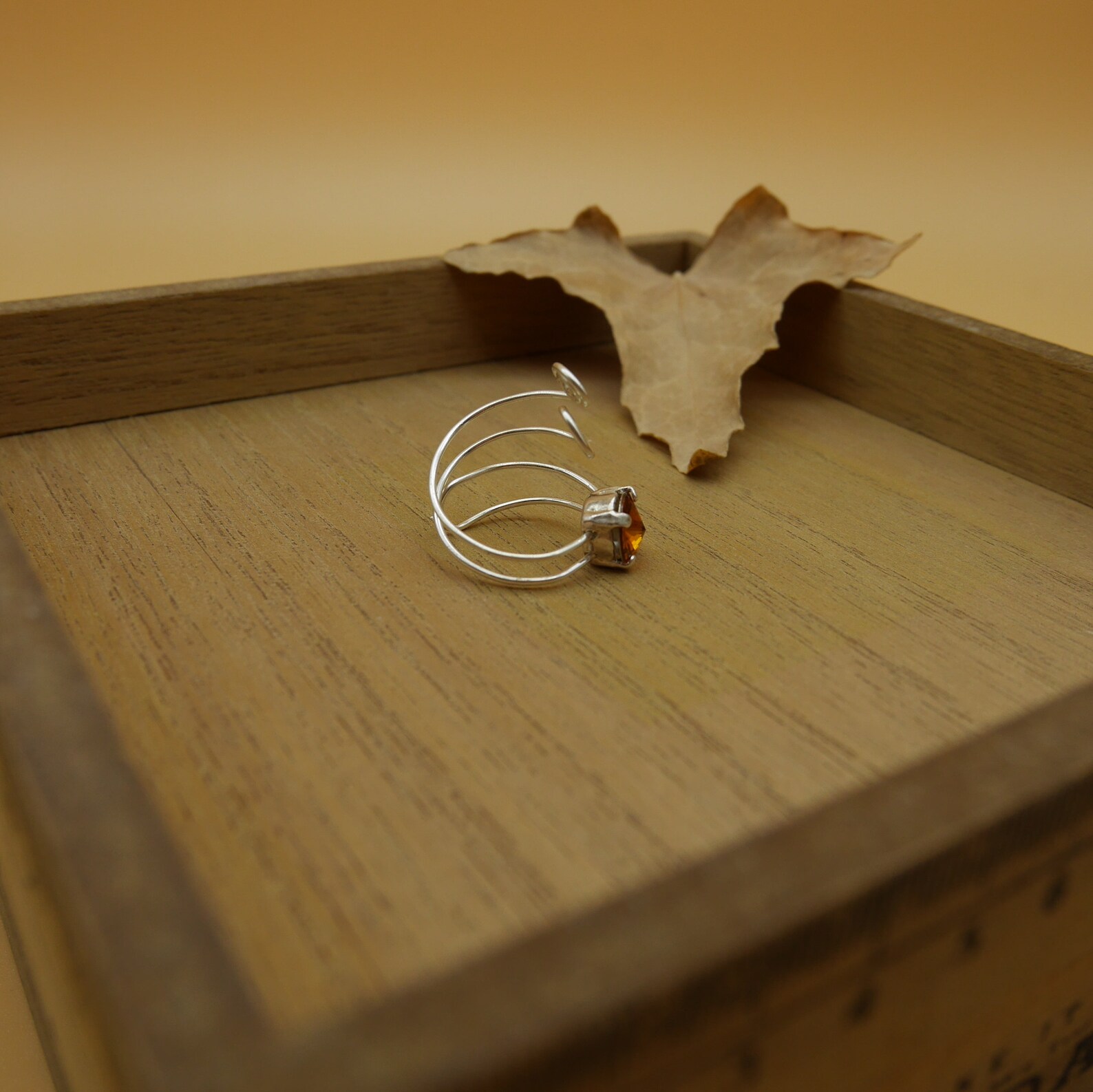 Engagement Ring With a Solitaire Crystal of Swarovski - Etsy