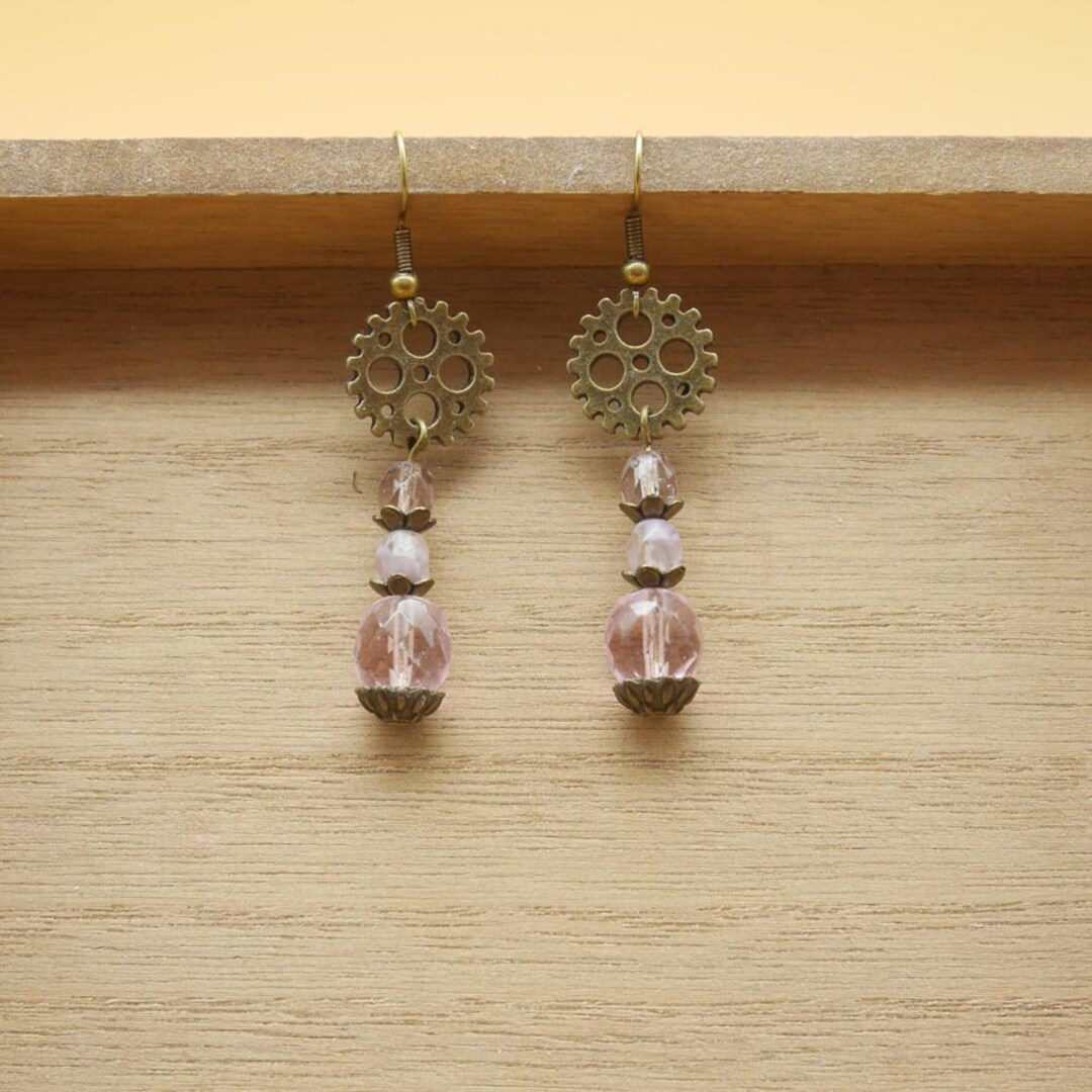 Cogs Steampunk Earrings - Etsy