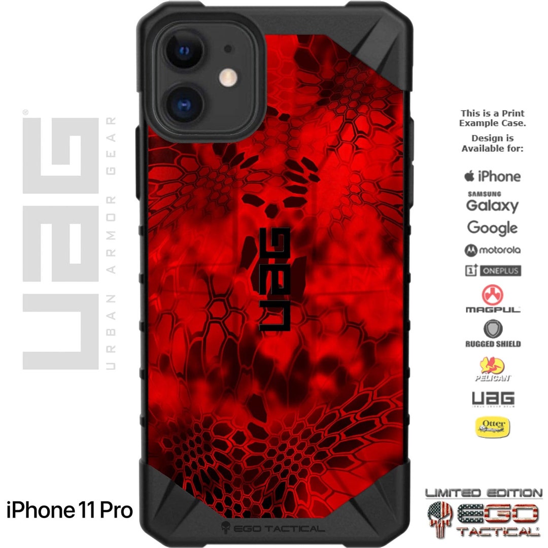 Kryptek Diablo Red Camouflage Pattern Custom Printed Android & - Etsy