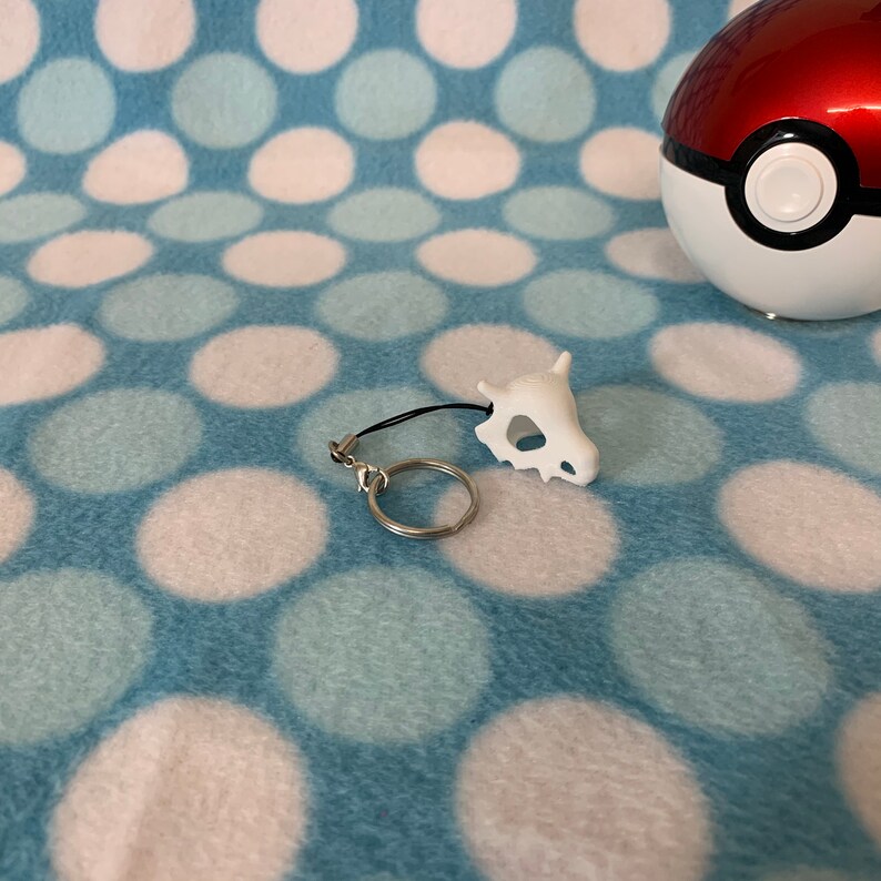3D Printed Pokémon Cubone Skull Mask Keychain - Etsy