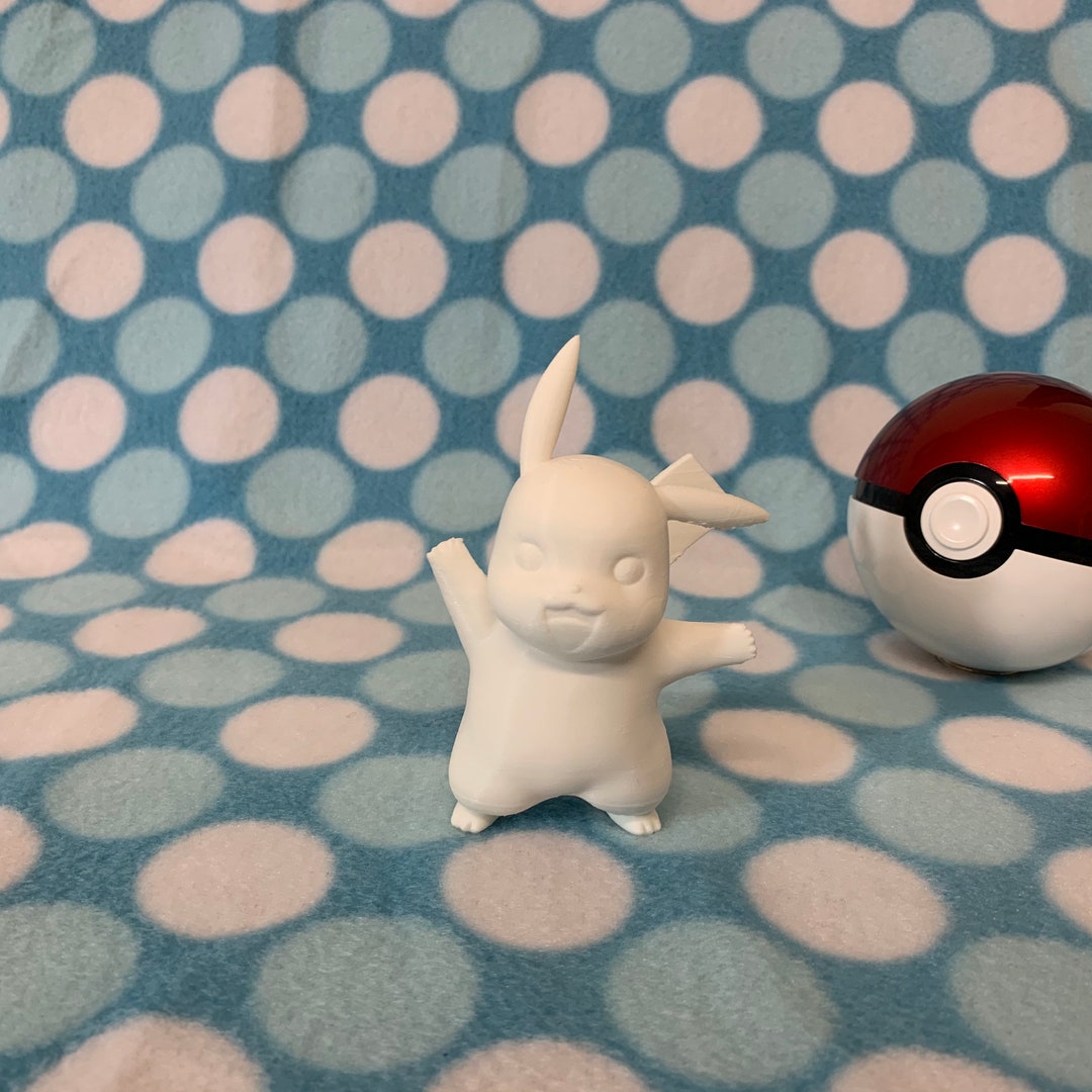 3D Printed Pokémon Pikachu Paint It Yourself - Etsy