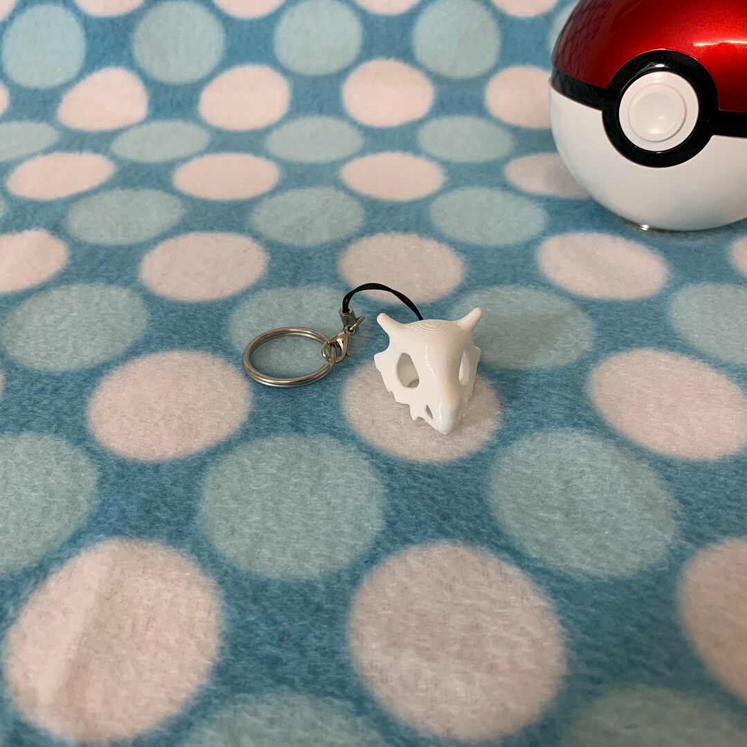 3D Printed Pokémon Cubone Skull Mask Keychain - Etsy