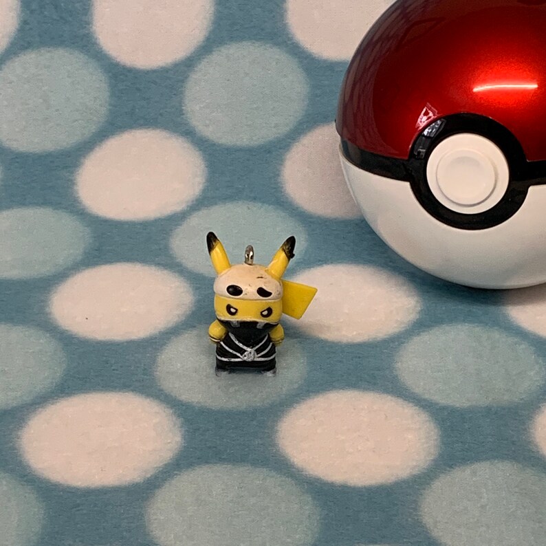Pikachu in Team Skull Uniform Pokemon Figure Ornament or Cell - Etsy
