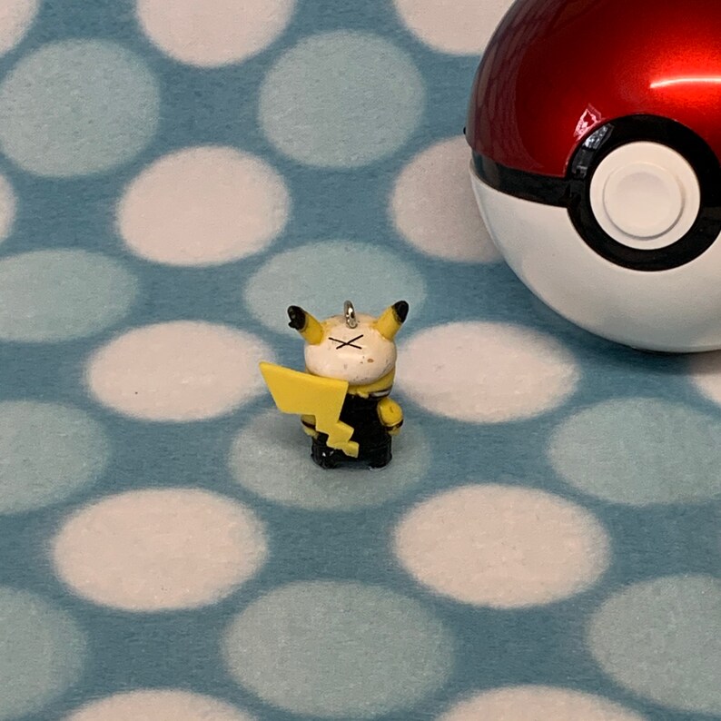 Pikachu in Team Skull Uniform Pokemon Figure Ornament or Cell - Etsy