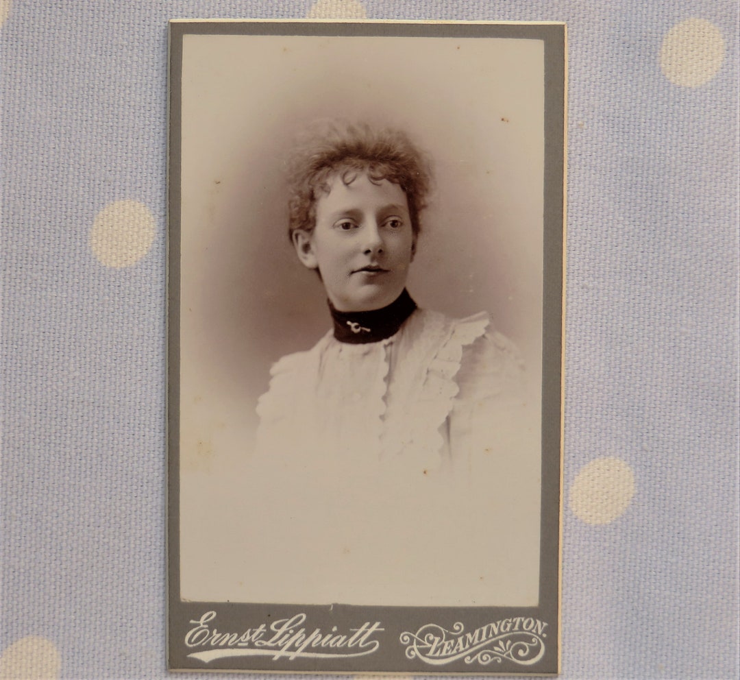 ALICE, Victorian Photograph of a Young Woman, Original Carte-de-visite ...