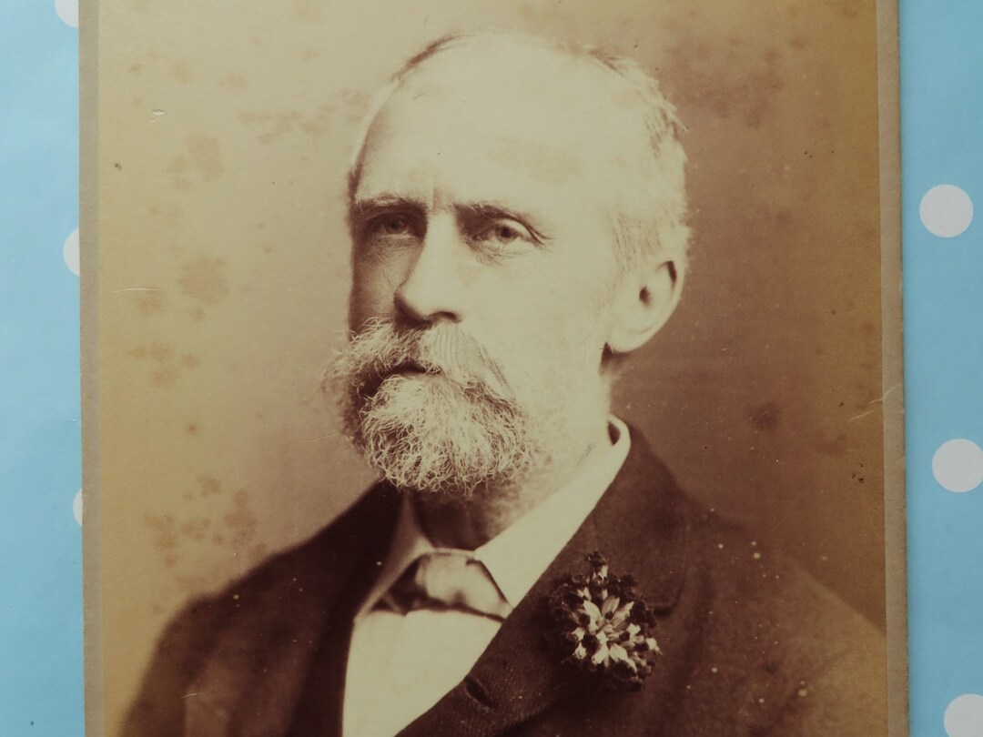 HUBERT Victorian Photographic Portrait of an Elderly Man - Etsy