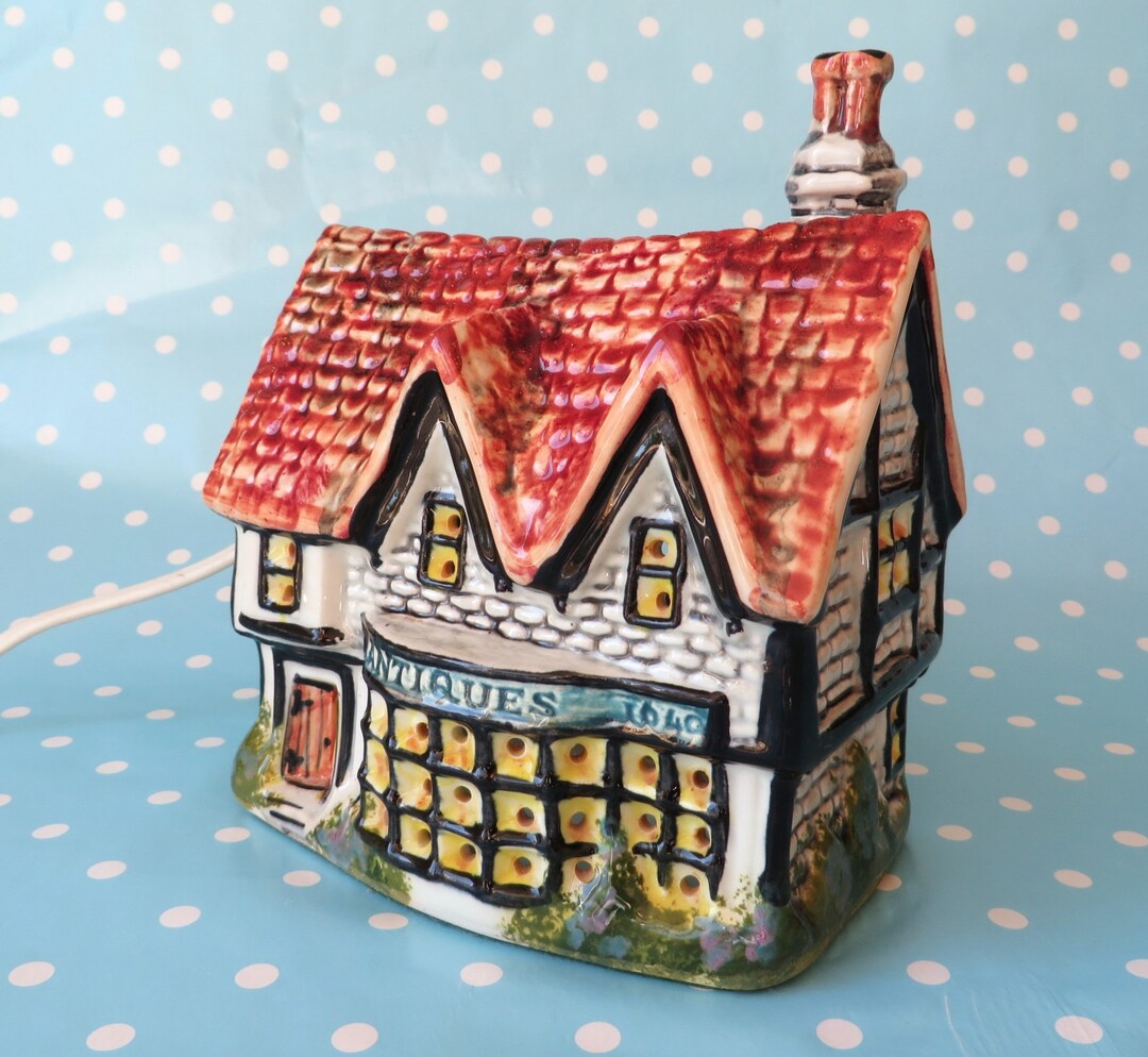 Vintage Ceramic Antique Shop Lamp by Van Hill Pottery, Norwich, 5.5 ...