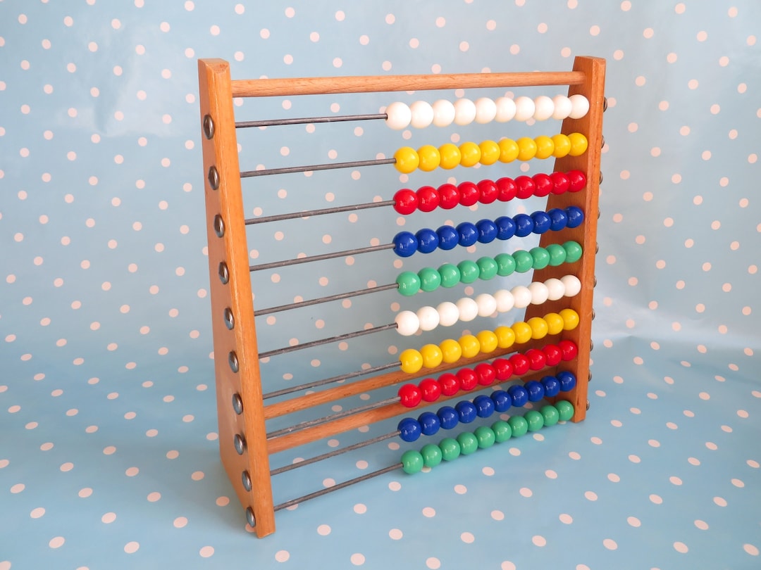Vintage Wooden Abacus Toy From the 1970's - Etsy