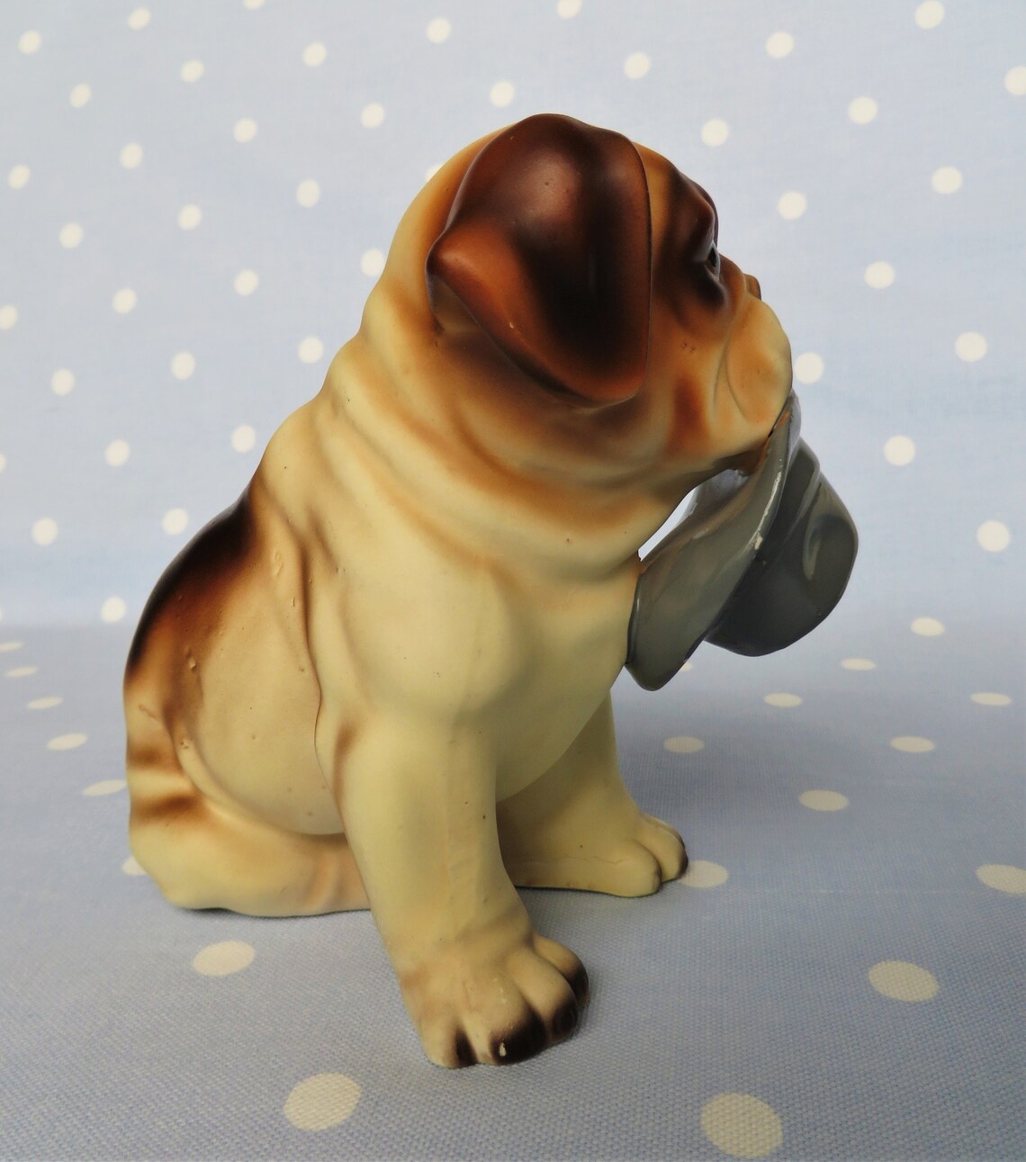 Vintage Ceramic Bulldog Puppy With a Hat, 5" High - Etsy