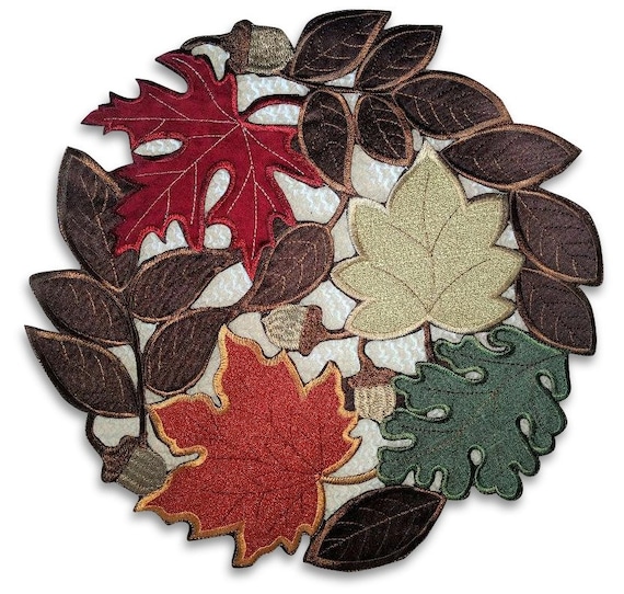 16 SET OF TWO Doilies Autumn Doily Maple Leaves Leaf | Etsy