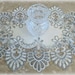19" by 12"gray Silver Lace Doilies SET OF TWO Place Mats Dresser Scarf ...