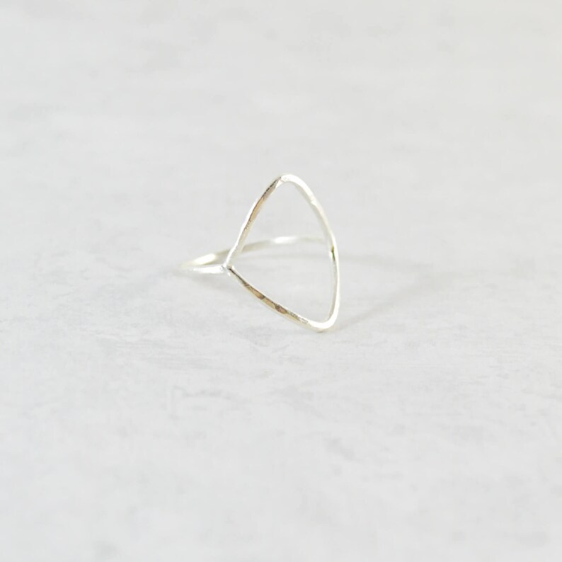 Diamond Geometric Ring Middle Finger Ring Pointer Finger - Etsy