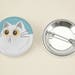 Cat Badge Cat Pin Kitty Button Cartoon Cat Cat Gifts Cat - Etsy