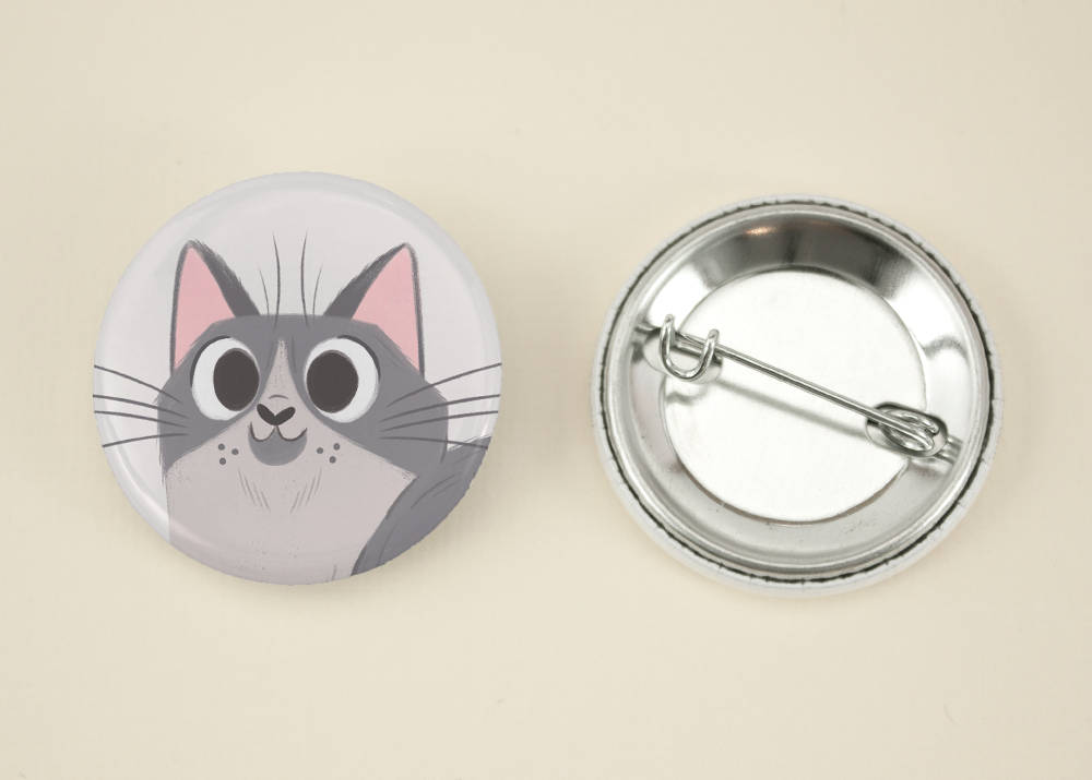 Cute Cat Buttons 1.25 Badge Cat Gift Cat Lover's - Etsy