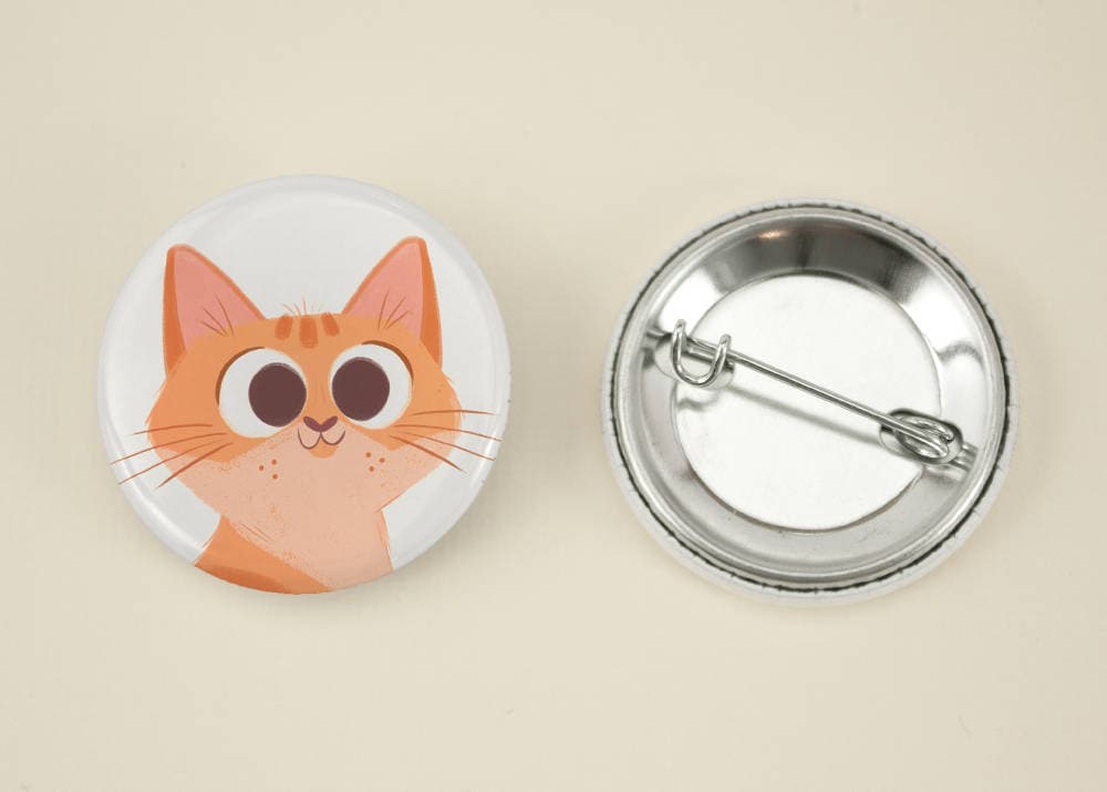 Cute Cat Buttons 1.25 Badge Cat Gift Cat Lover's - Etsy