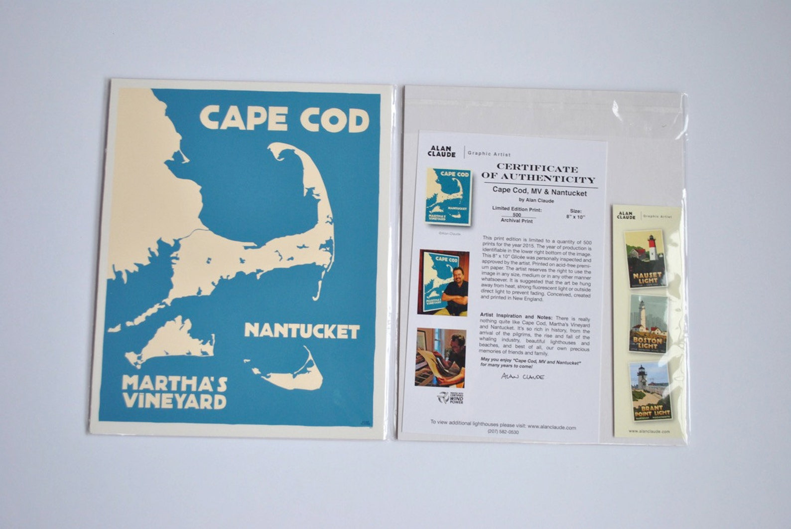 Cape Cod Martha's Vineyard and Nantucket Map Art Print - Etsy